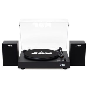 JAM Turntable with Speakers - Bluetooth Record Player with Shelf Speak